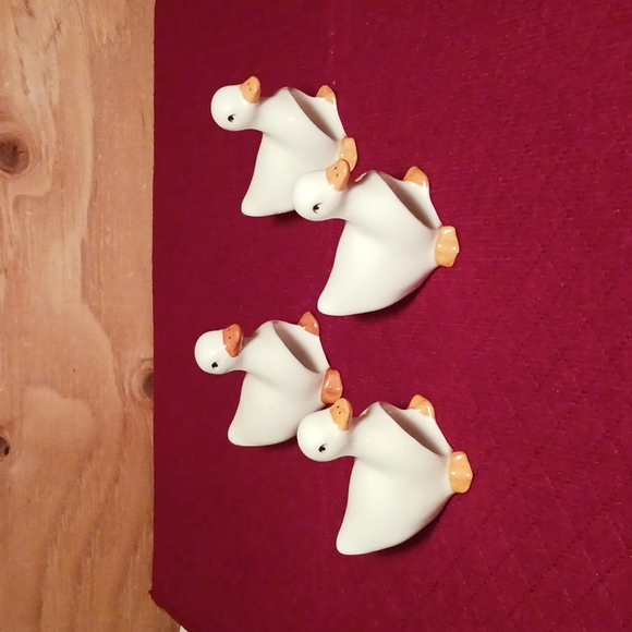 Dining | 4 Ceramic Duck Napkin Rings | Poshmark